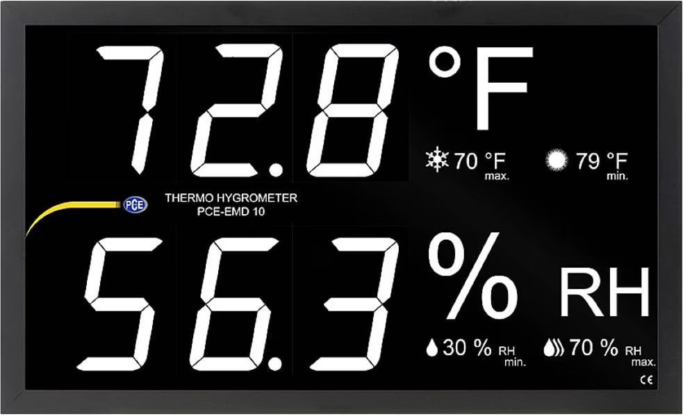 PCE Instruments PCE-EMD 10 Einbau-Messinstrument 0 bis 99.9 % rF ...