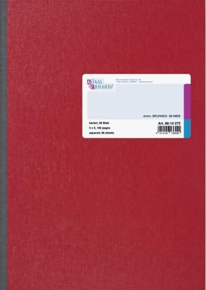 König & Ebhardt Kladde Papierformat: DIN A4 Ausführung der Lineatur ...