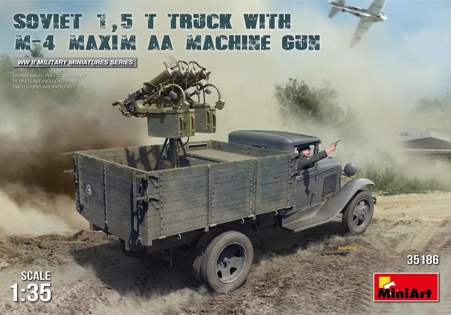 Mini art Soviet 1,5t Truck w/M-4 Maxim AA Machine Gun - Galaxus